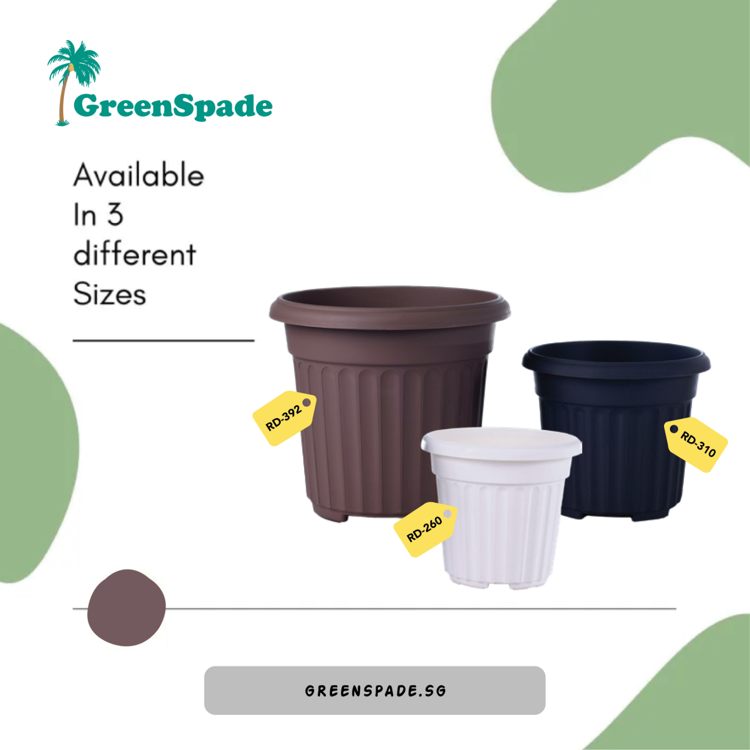 BABA BI-RD-392 Planter Box (Zen Brown) - Greenspade