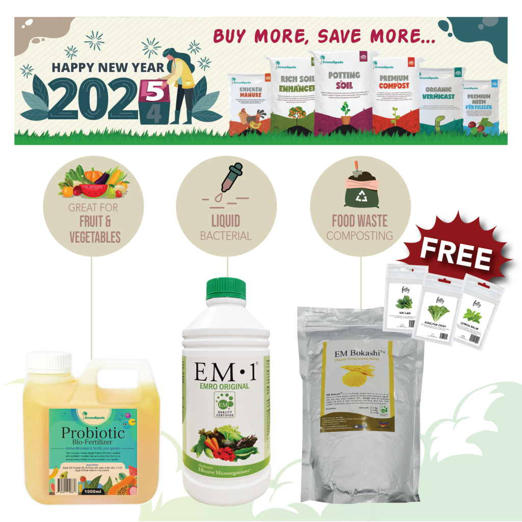 [Hot Bundle Sales] PROBIOTIC FERTILIZER + EM.1 + BOKASHI POWDER (FREE ...