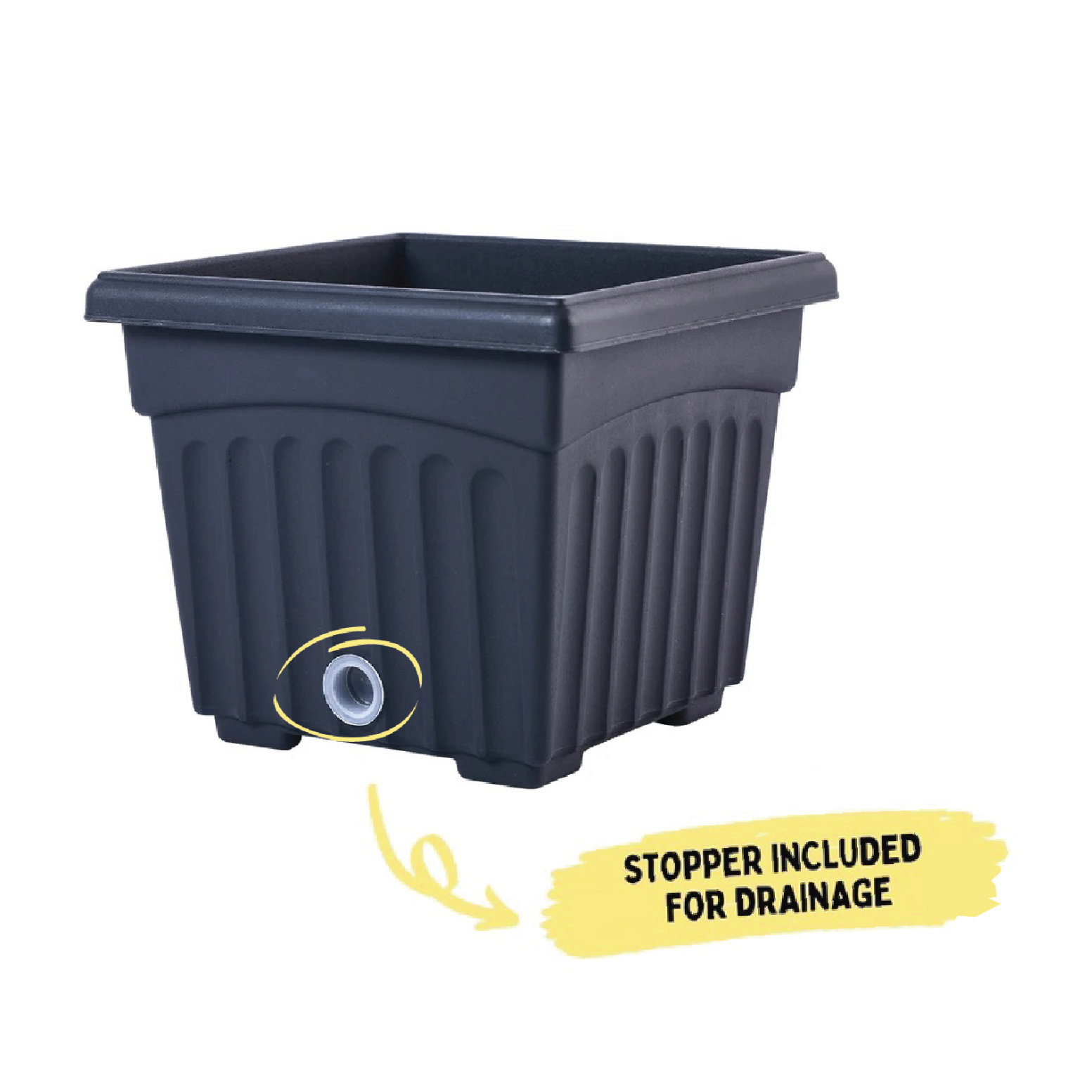 BABA Pot BI-SQ-200 | SQ-345 (Zen Grey) - Greenspade