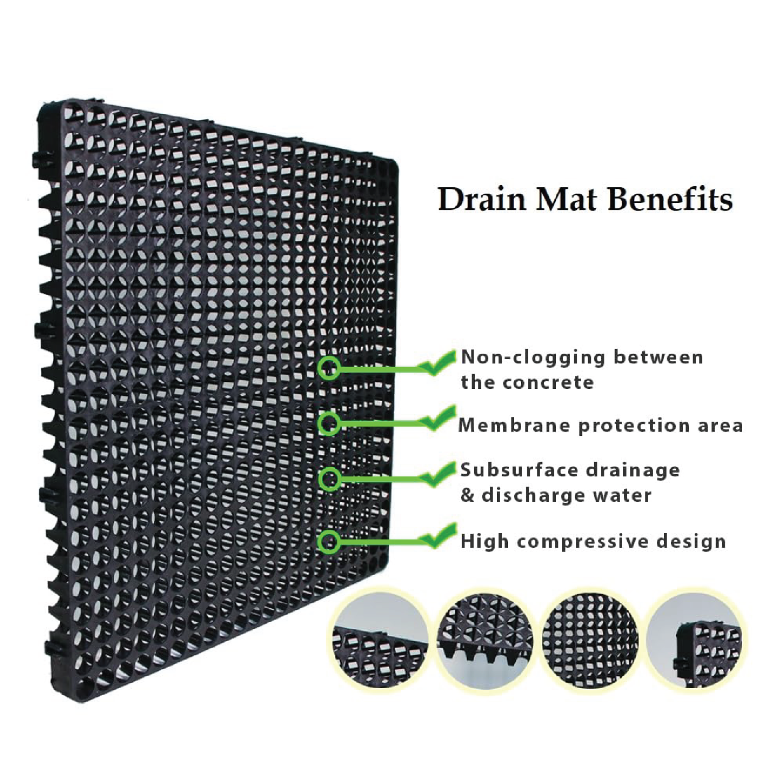 Drainage Cell (100cm x 50cm x 3cm) - Greenspade