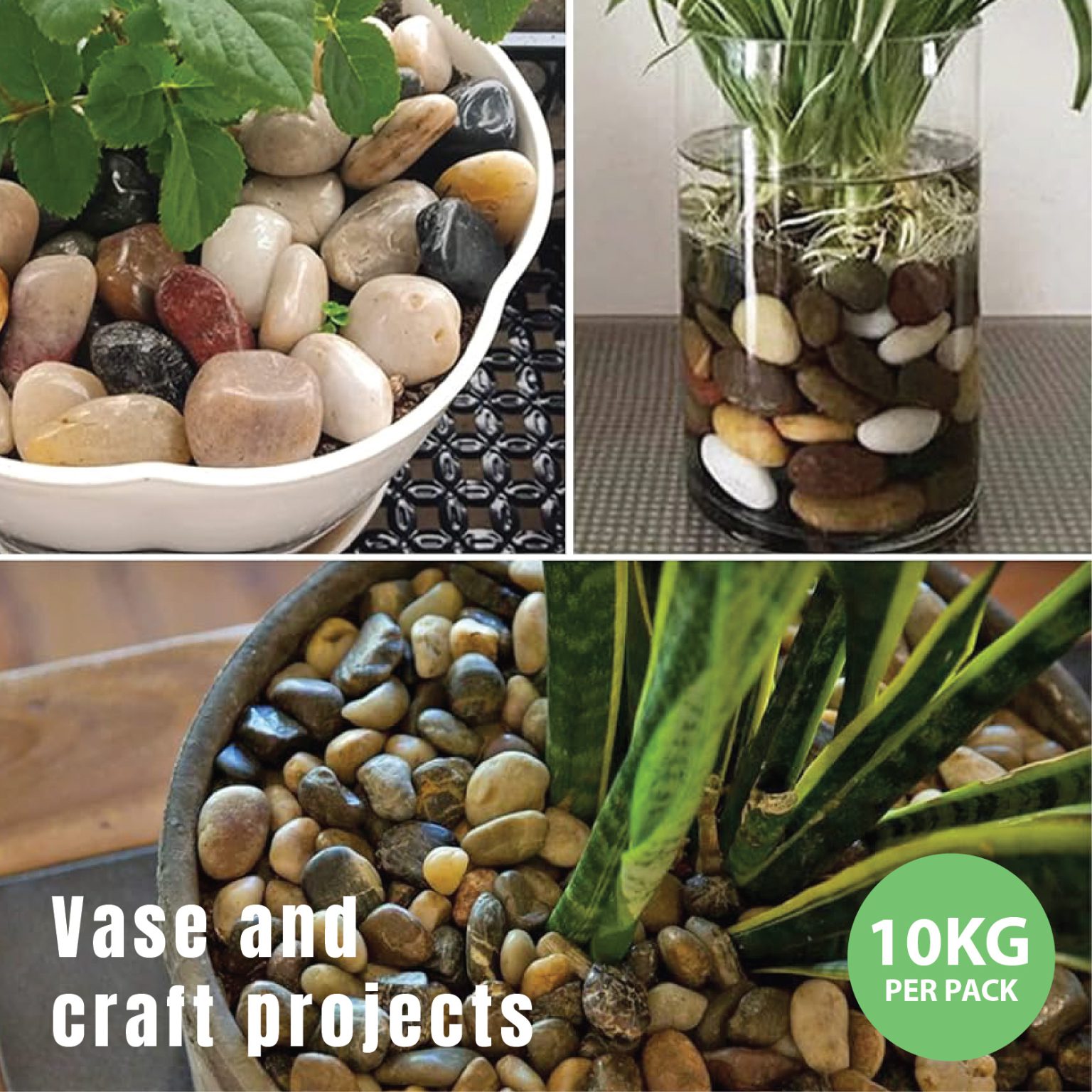 Pebbles & Stones for Gardening (Bright and Colorful) - 20~30mm - Greenspade