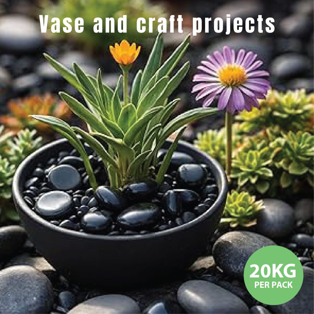 Pebbles & Stones for Gardening (Natural Black) - 20~30mm | 30~50mm ...